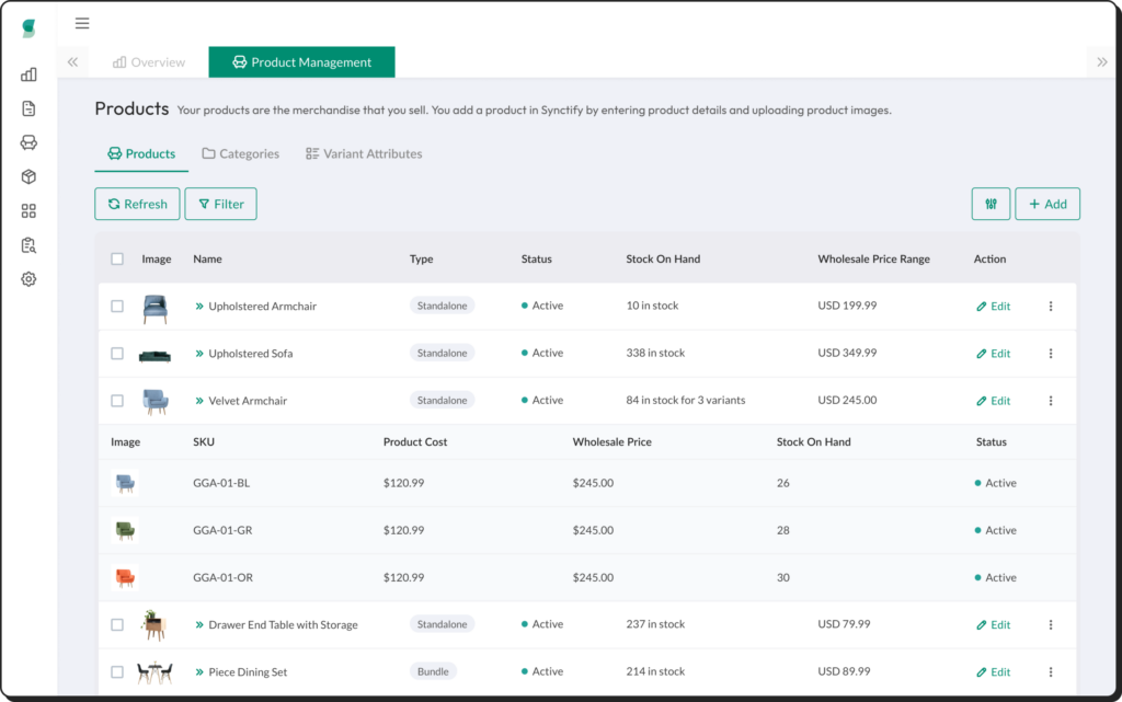 Product Management – SKU Alias, Pricing, and Listings - Synctify, Inc.